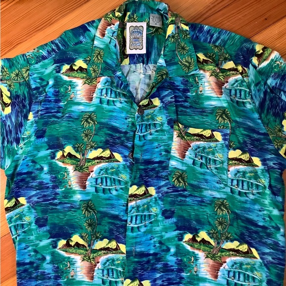 Ocean Current Original | Shirts | Mens Hawaiian Camp Shirt Ocean ...